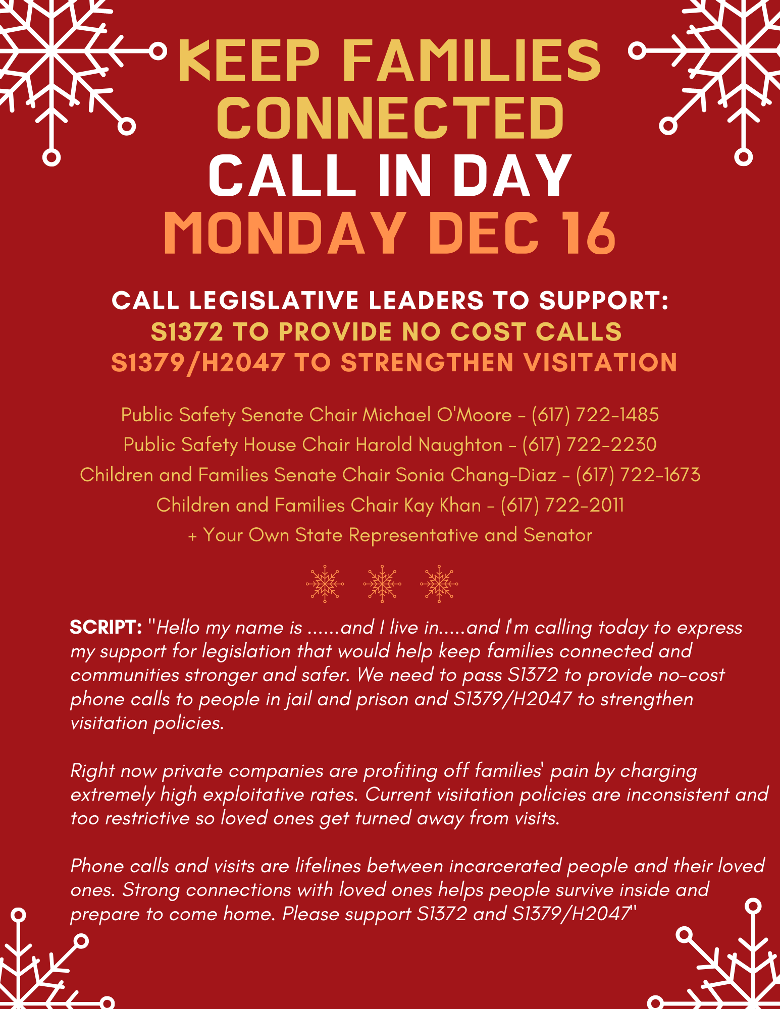 Help us Keep Families Connected this Holiday Season - Coalition For ...